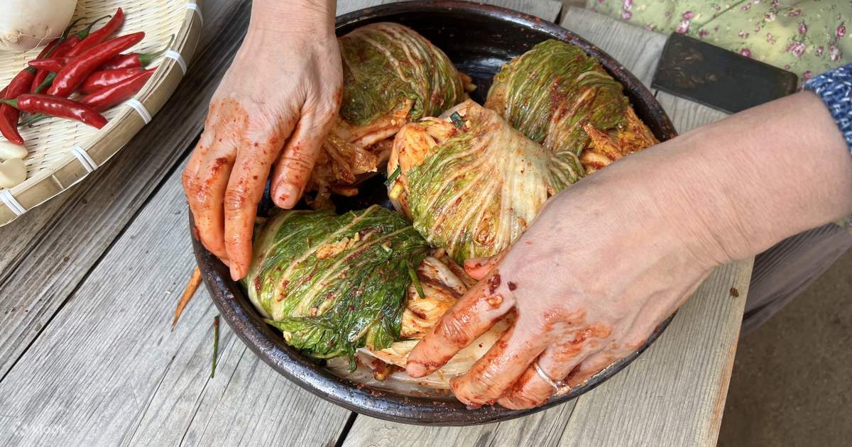 Kimchi Making & Cooking Class in Traditional Hanok Courtyard - Klook ...