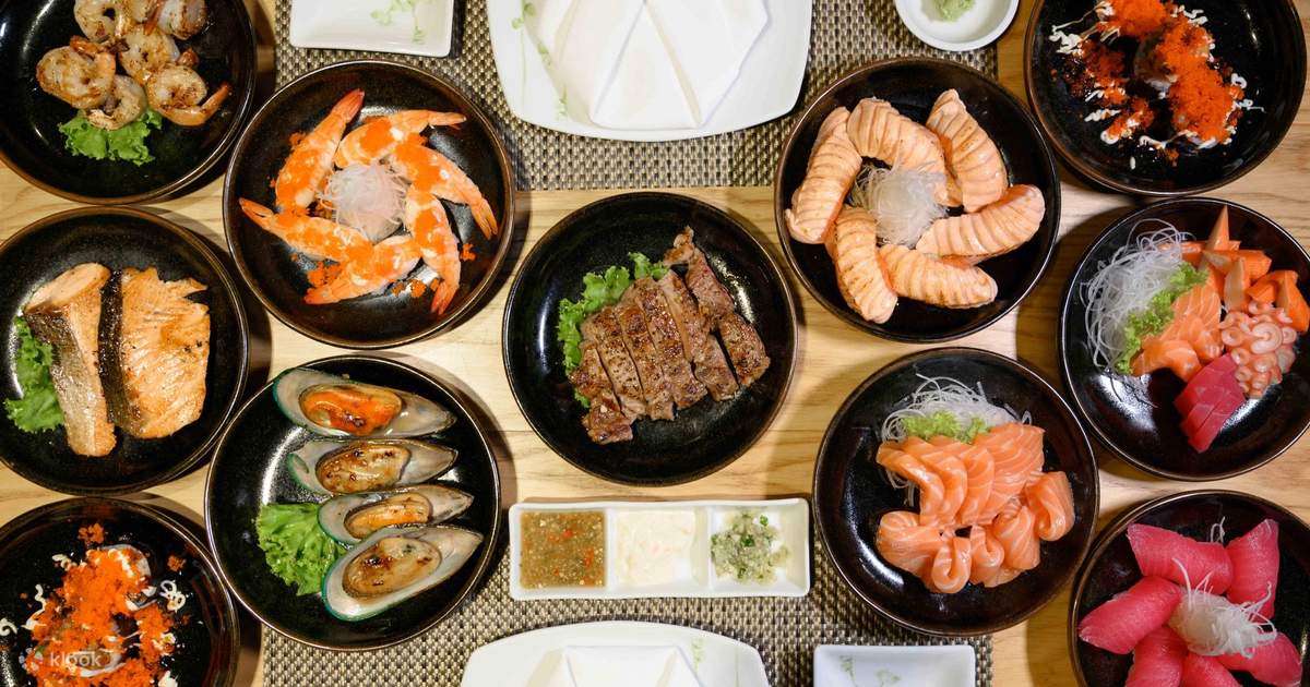 Japans buffet bij Hagi Centara Grand, Central Plaza Ladprao Bangkok ...