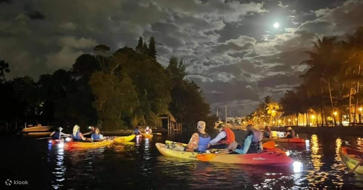 Full Moon Night Kayak Tour in Fort Lauderdale - Klook